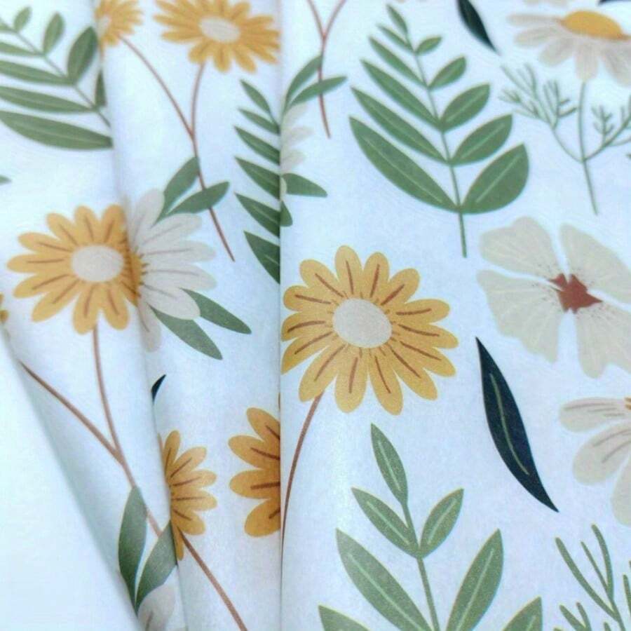 Daisy Pattern Gift Wrapping Tissue Paper, Suitable For DIY Crafts ...