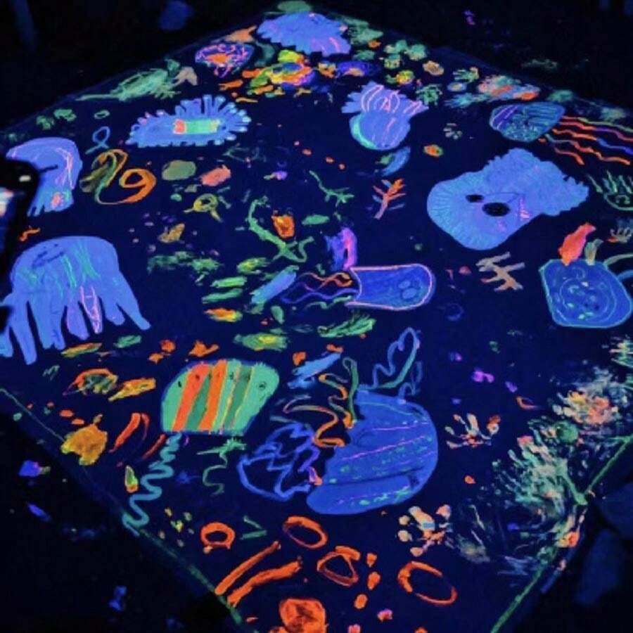 1pc Luminous Pigment, Acrylic Glow In The Dark Paint, Waterproof ...