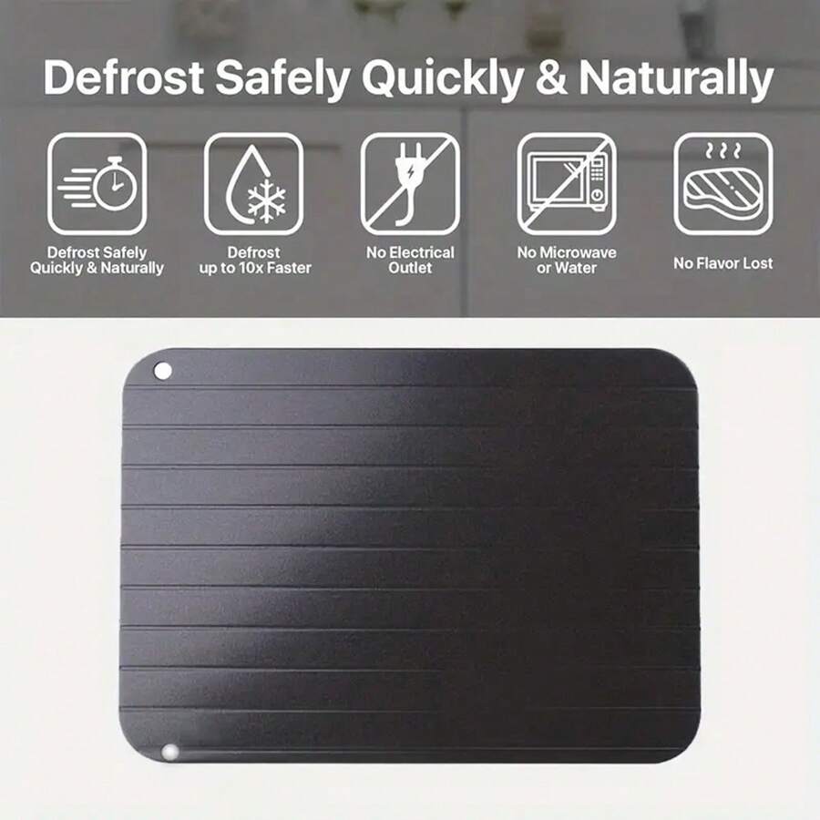Rapid Defrosting Tray - Aluminum Miracle Plate - Healthier Food Thawing ...