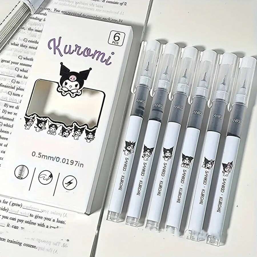 Sanrio Sanrio 6 schattige cartoon pennenset, verkrijgbaar in verschillende stijlen met een 0,5 ...