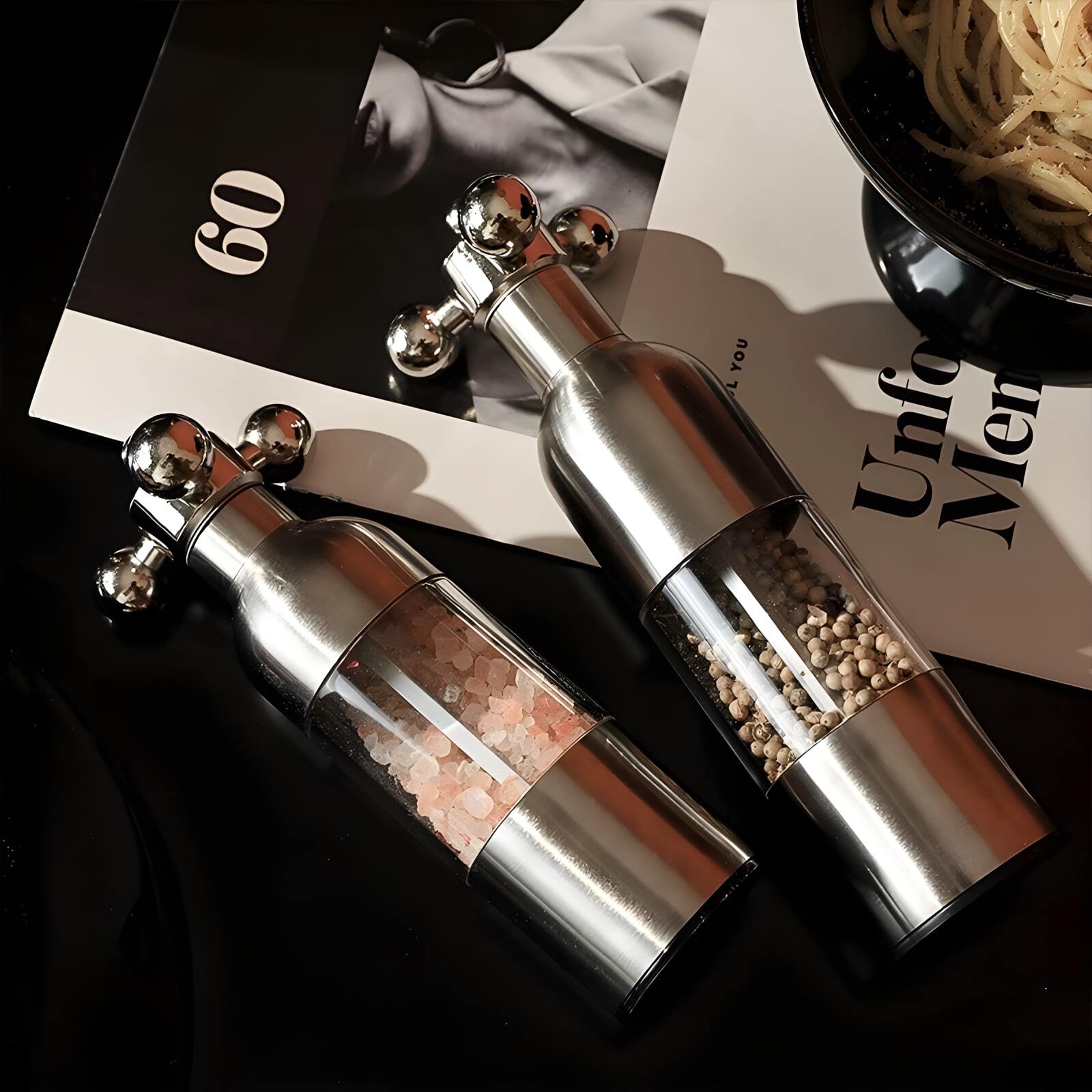 1 Pc Pepper Mill,Manual Pepper Grinder, 304 Stainless Steel Pepper ...