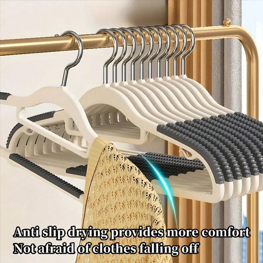20pcs/10pcs/1pc Premium Space-Saving Hangers With Shoulder Protection ...