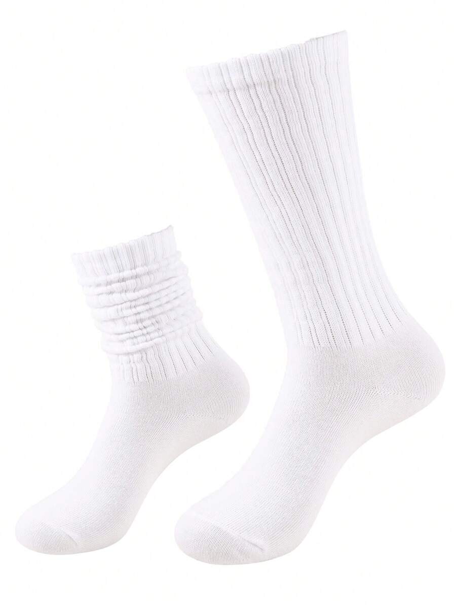 3pairs Women's Fall Winter Slouch Knit Socks Simple Solid Color Slouchy Socks Women Scrunch ...