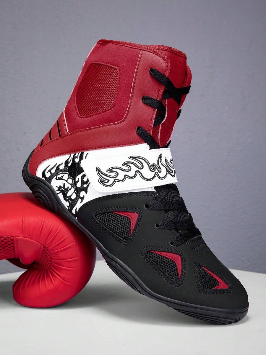 TACHUAN Professional High-Top Wrestling Shoes For Men, Martial Arts ...
