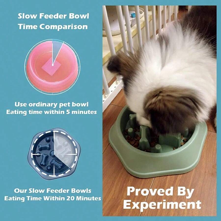 1pc Dog Slow Food Bowl Licking Dog Bowl Anti-Tip Anti-Slip Anti-Choking ...