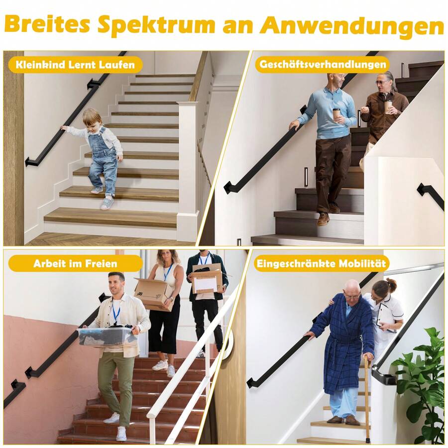 VA-Cerulean Leuning Trappen Metalen Trapleuning voor Binnen en Buiten ...