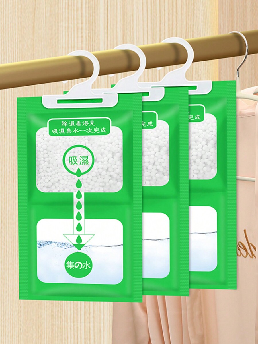 5pcs Hanging Dehumidifier Bags, Moisture Absorber Packets For Closet ...
