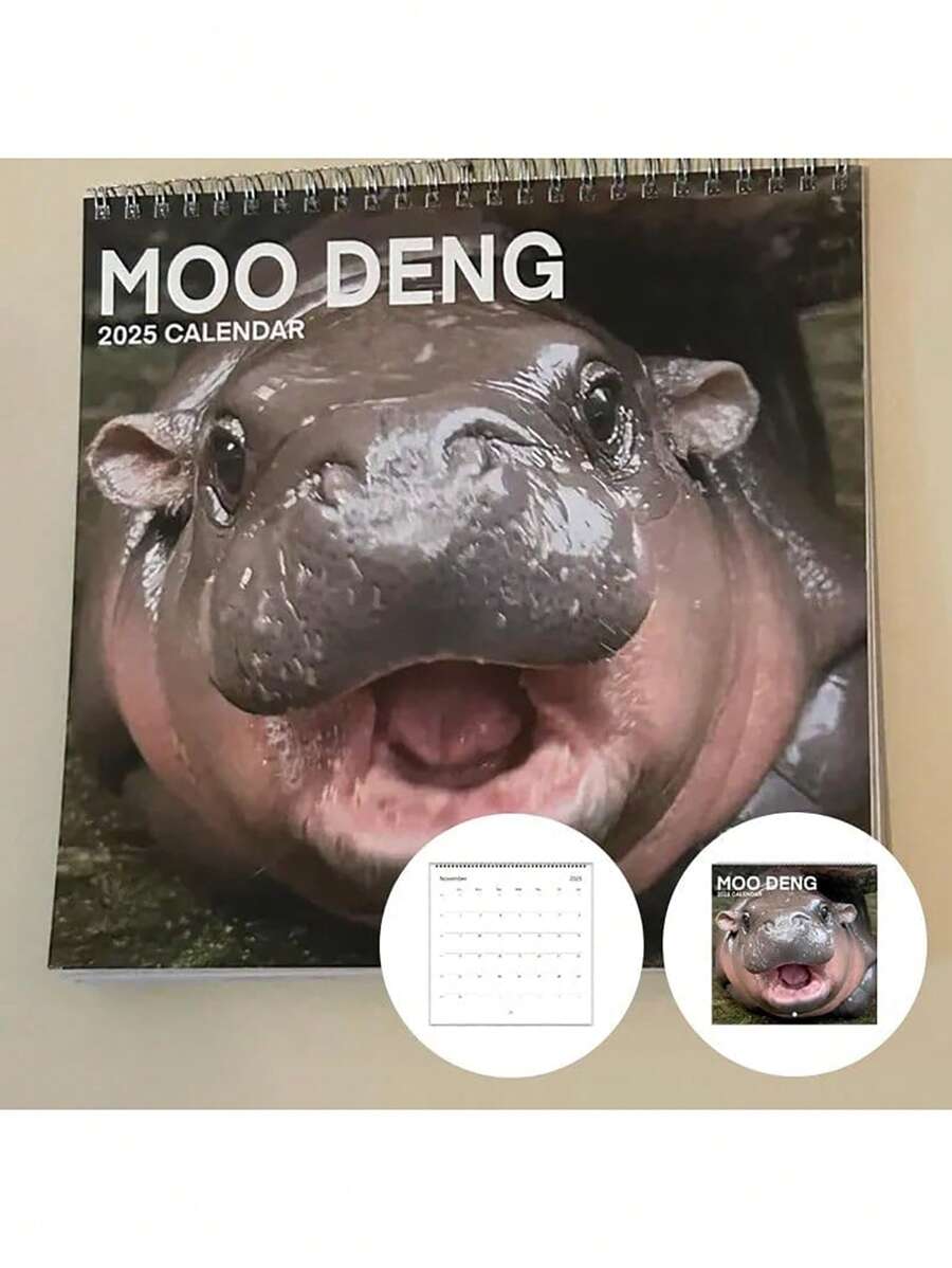 1pc 2025 Moo Deng Calendar Moo Deng Calendar Moo Deng Pygmy ... 1pc 2025 Moo Deng Calendar Moo Deng Calendar Moo Deng Pygmy ...