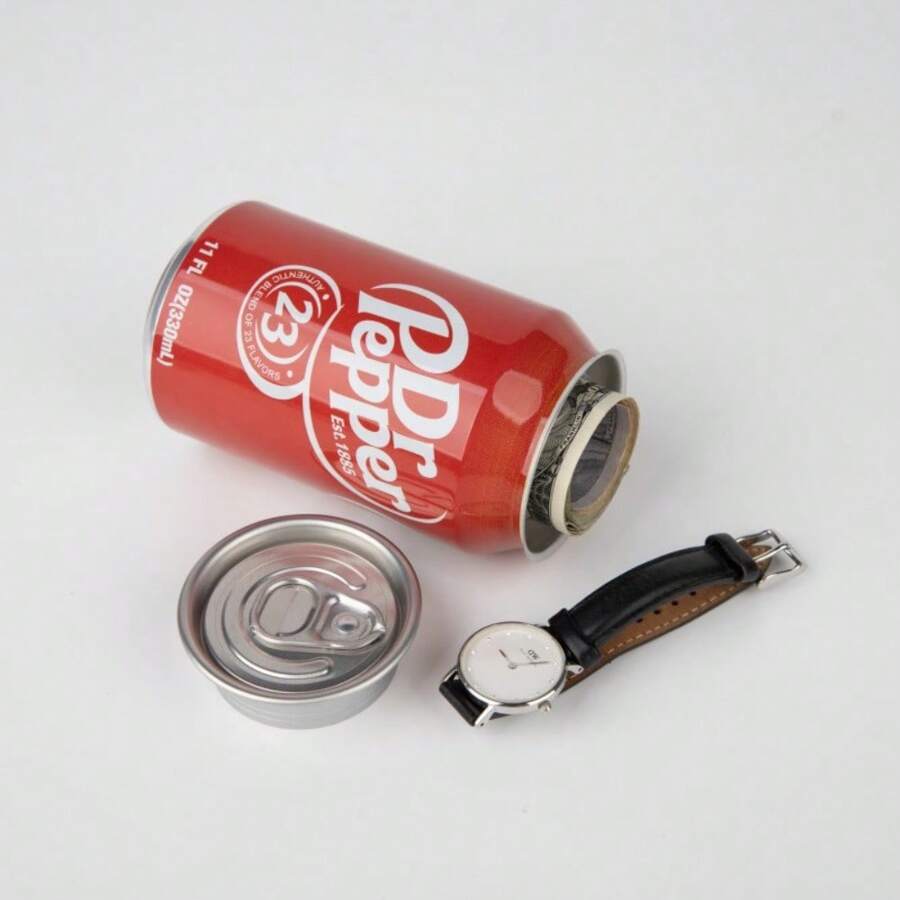 Fake Can Safe, Red Color, Concealment For Valuables, No Need For Power ...