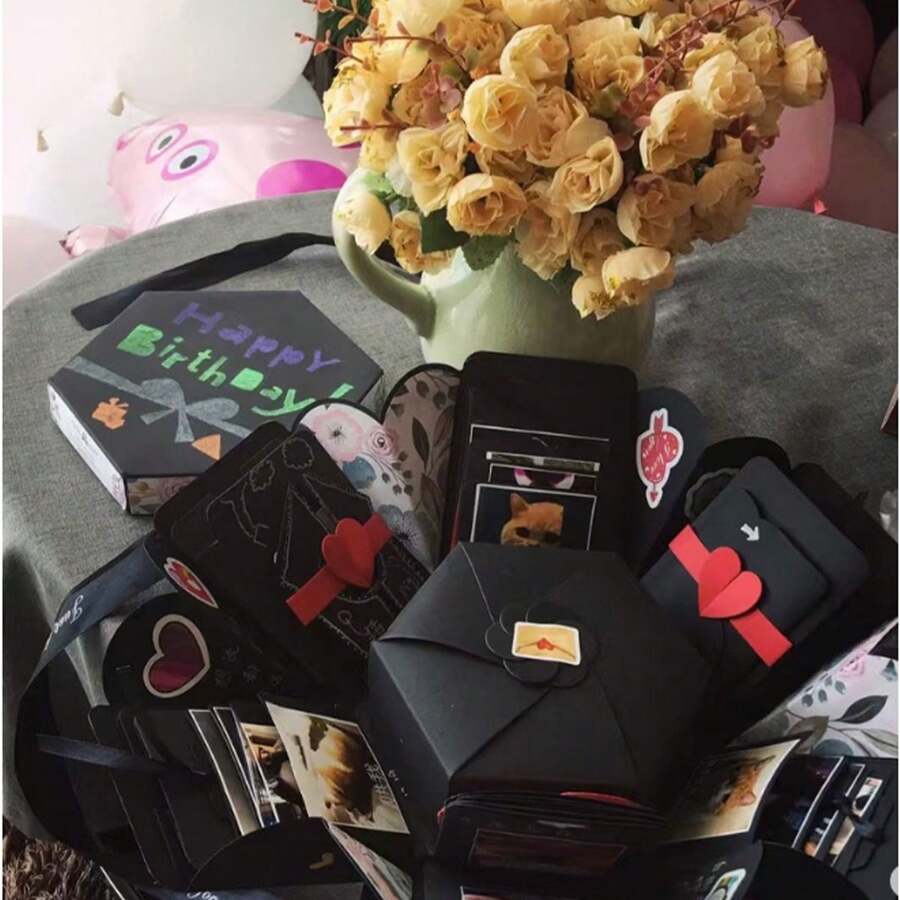 Boîte surprise d'explosion personnalisée avec photo, livre pop-up de ...