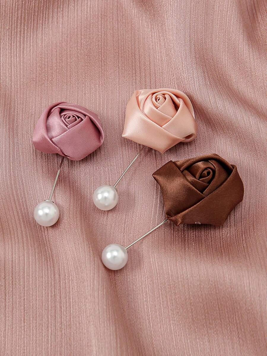 Elegant Camellia Fabric Brooch, Fashion Lapel Pin For Women To Secure ...