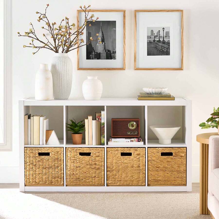 Better Homes & Gardens 8-Cube Storage Organizer, Sleek, Open-Back ...