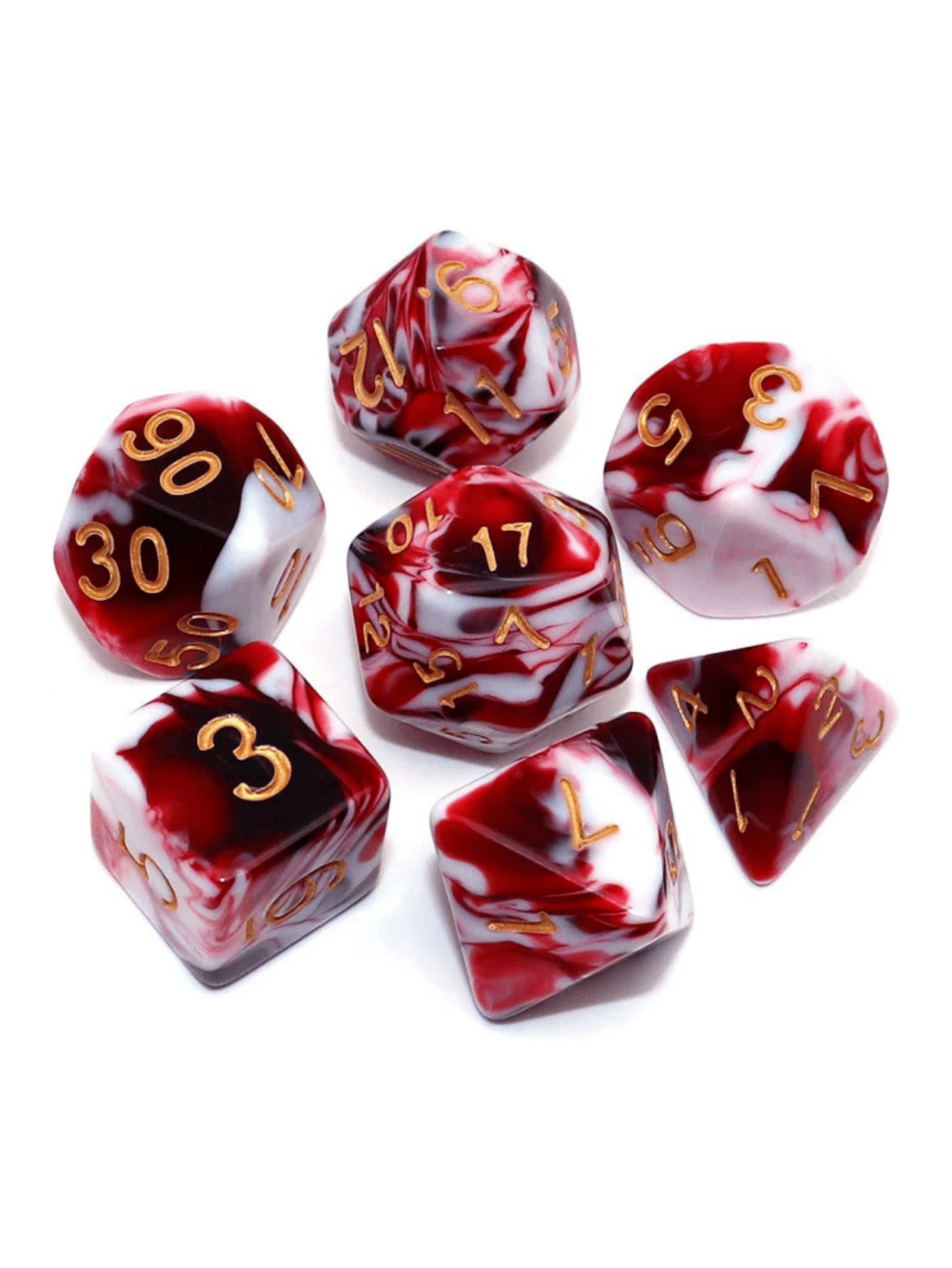 Table Game Running Group Multi-Sided Number Dice Dice 7 Grain 1 Set ...