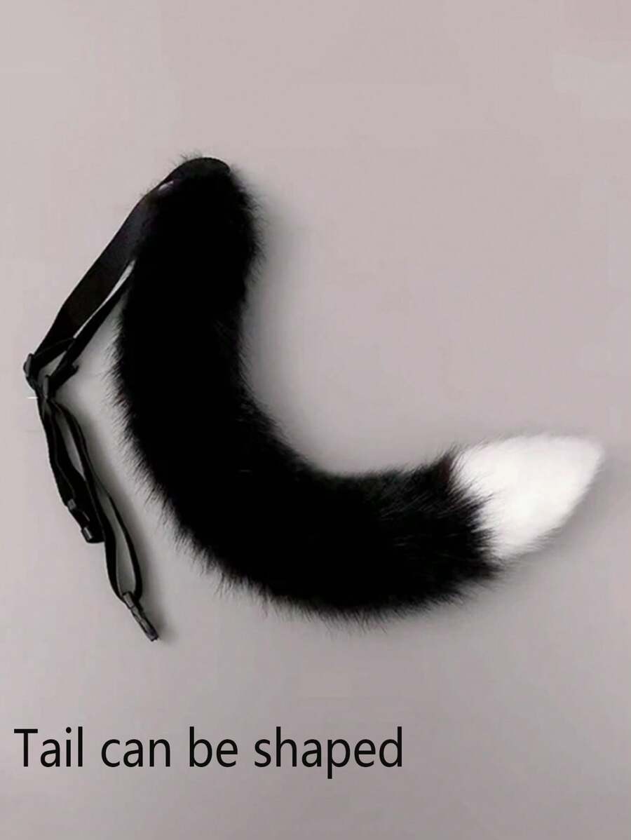 1 pièce/3 pièces Oreilles de chat et queue d'animal loup renard pour ...