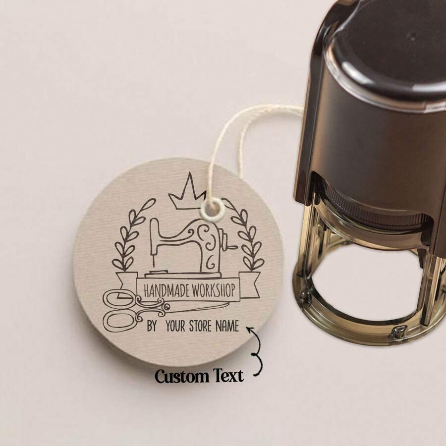 Handmade Logo Stamp, Handmade Stamp, Custom Stamp, Clothing Business Logo, Self-Inking Stamp ...
