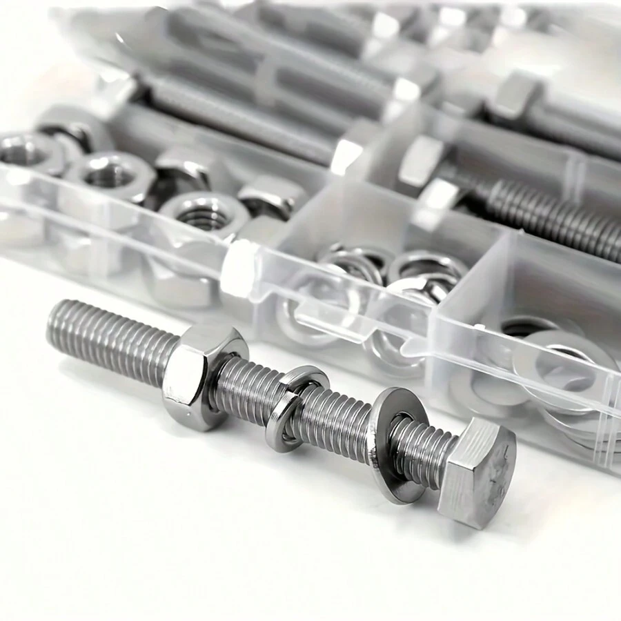 620pcs 304 Stainless Steel M4/M5/M6/M8/M10 Heavy Duty Hex Bolts And ...