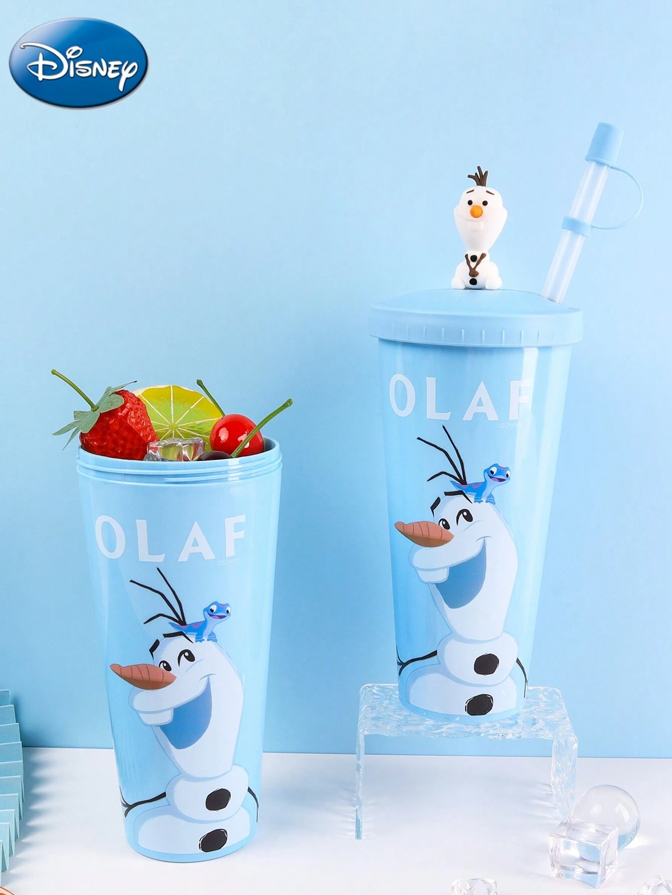 640ML Disney Officially Licensed Frozen Olaf Large-Capacity Drop-Proof ...