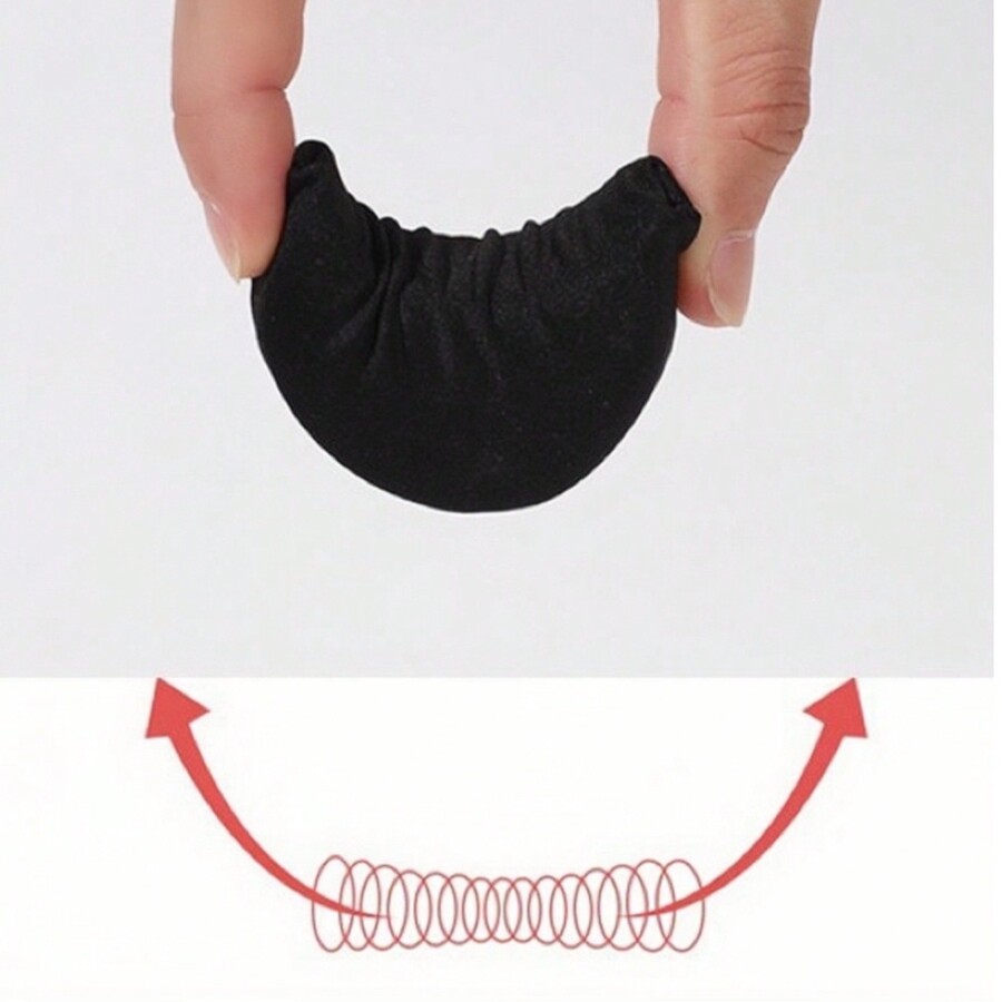 1 Pair Black Foam Toe Plugs, Shoe Protector Inserts To Convert Smaller ...