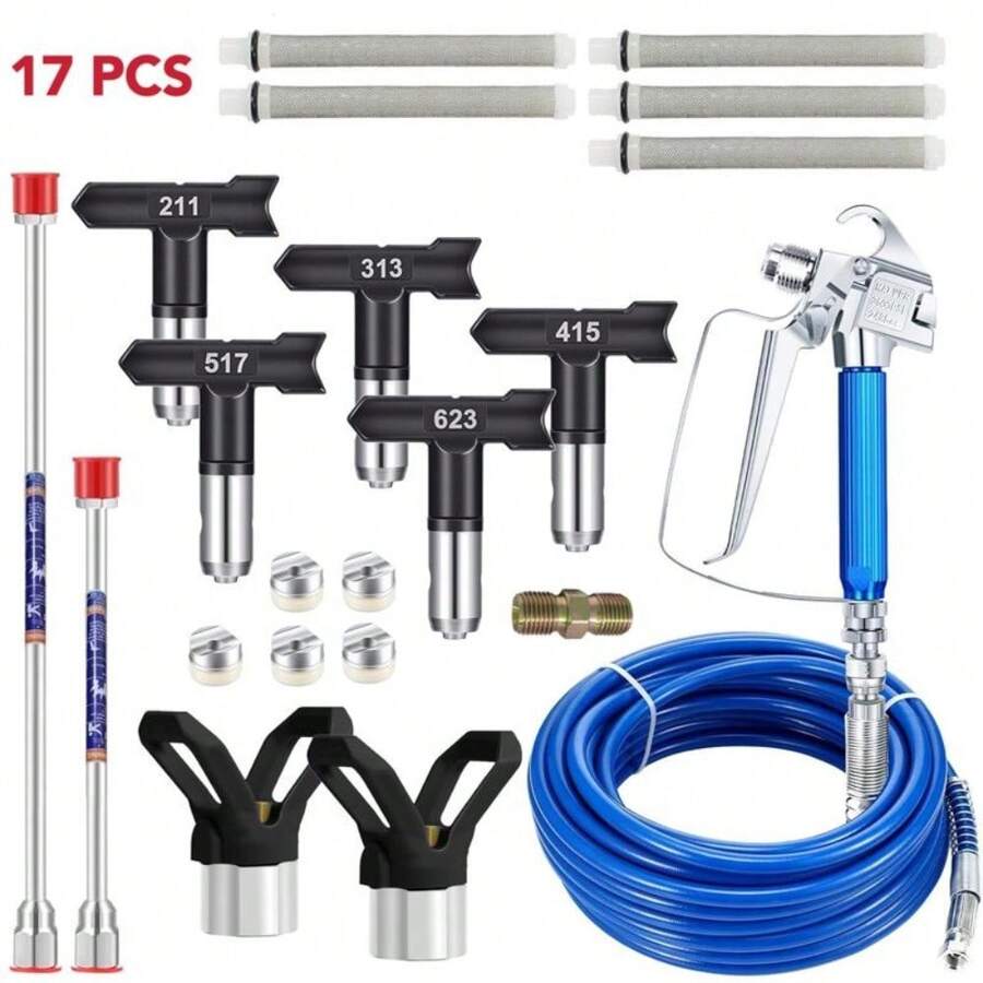 Universal Airless Paint Sprayer Kit, 1 Set Professional Paint Spraying ...