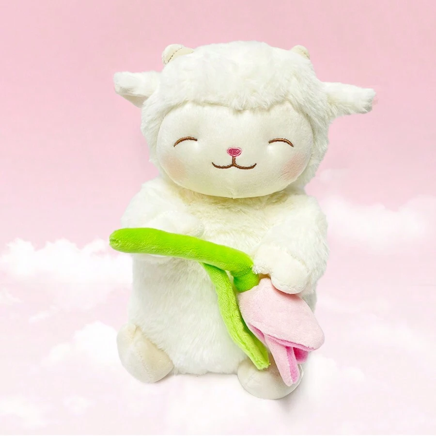 Miniso Tranquil White Lamb Plush Toy - Cuddly Lavender Holder - Aesthetic And Comforting Home ...