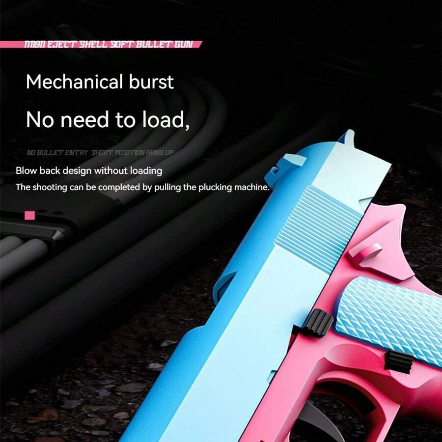 1set M1911 Toy Gun - Automatic Firing - Mechanical Linkage - Realistic ...
