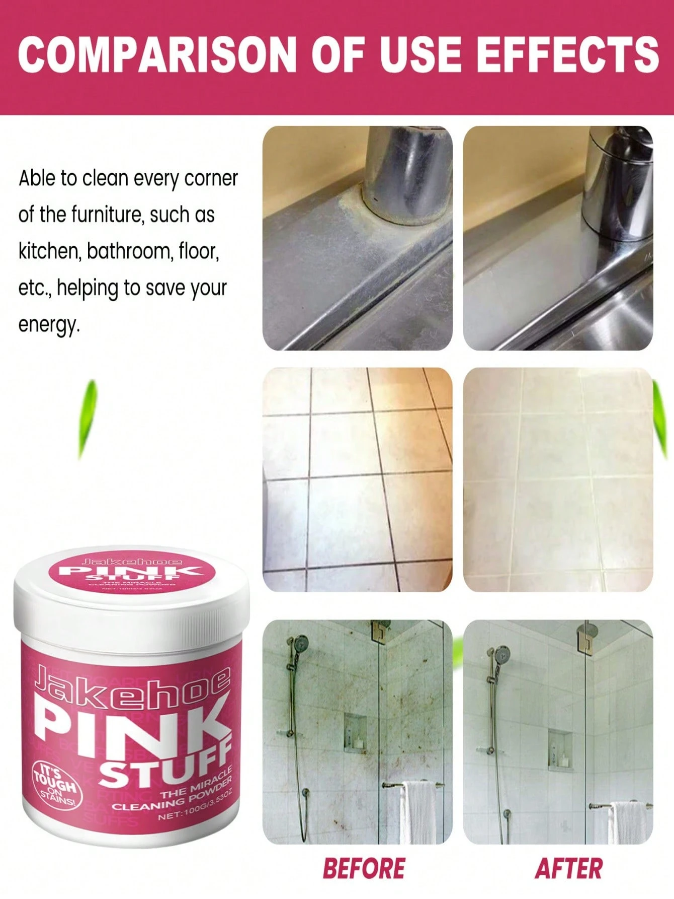 Polvere multiuso per la pulizia della cucina - Pulisce in profondità il ...