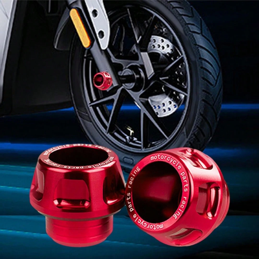 Universal Motorcycle Front Fork Frame Sliders Falling Protection Wheel ...