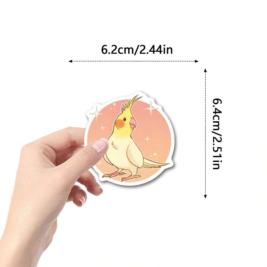 55 Pcs Colourful Parrot Stickers Pack For Teens Adults, Cute Parrot ...