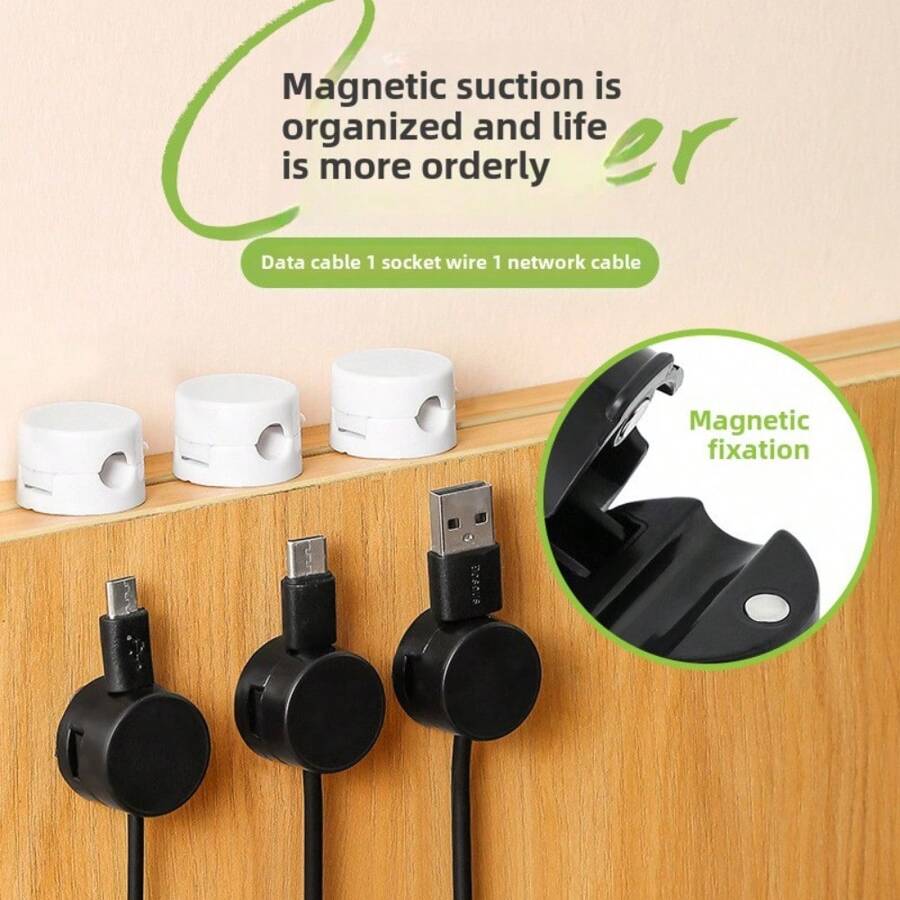 Neatly Organize Data Cables With A Magnetic Cable Tidy, Desktop Cable ...