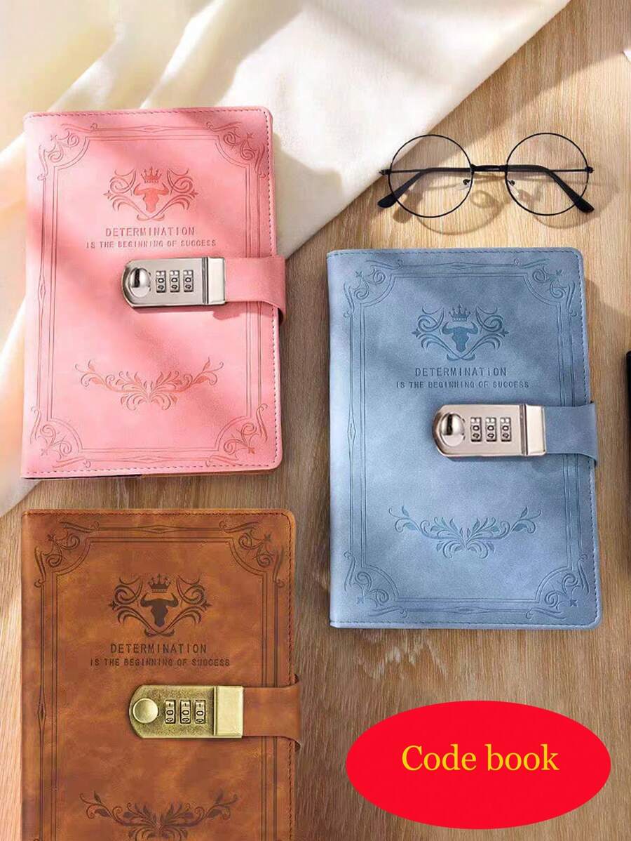 1pc Vintage Design Cover Notebook | SHEIN USA
