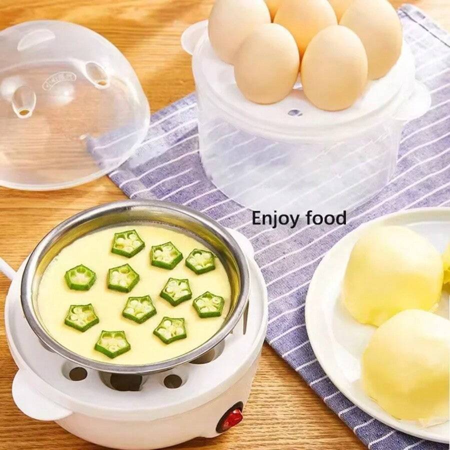 Multifunctional Egg Cooker Electric Egg Cooker Double-Layer Corn Syrup ...