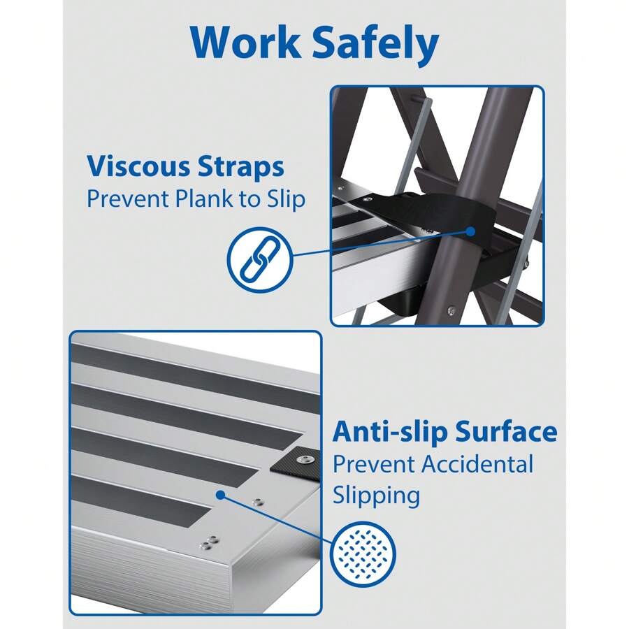 KYBOLT 6-9ft Adjustable Aluminum Plank, Adjustable Extension Plank ...