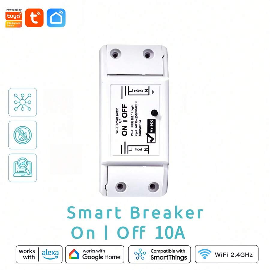 Tuya Smart Switch Smart Life APP WiFi Voice Relay Controller Timer ...