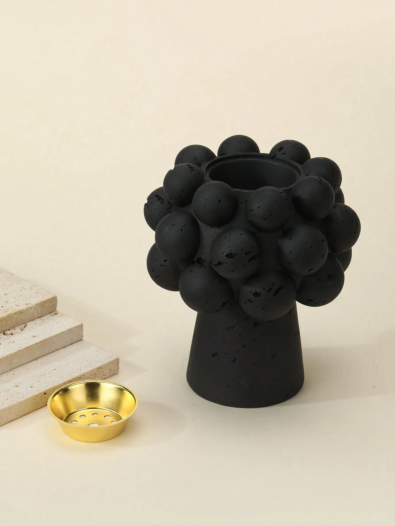 Sphere-Shaped Hollow Stone Aromatherapy Diffuser, Suitable As Gift Rama ...