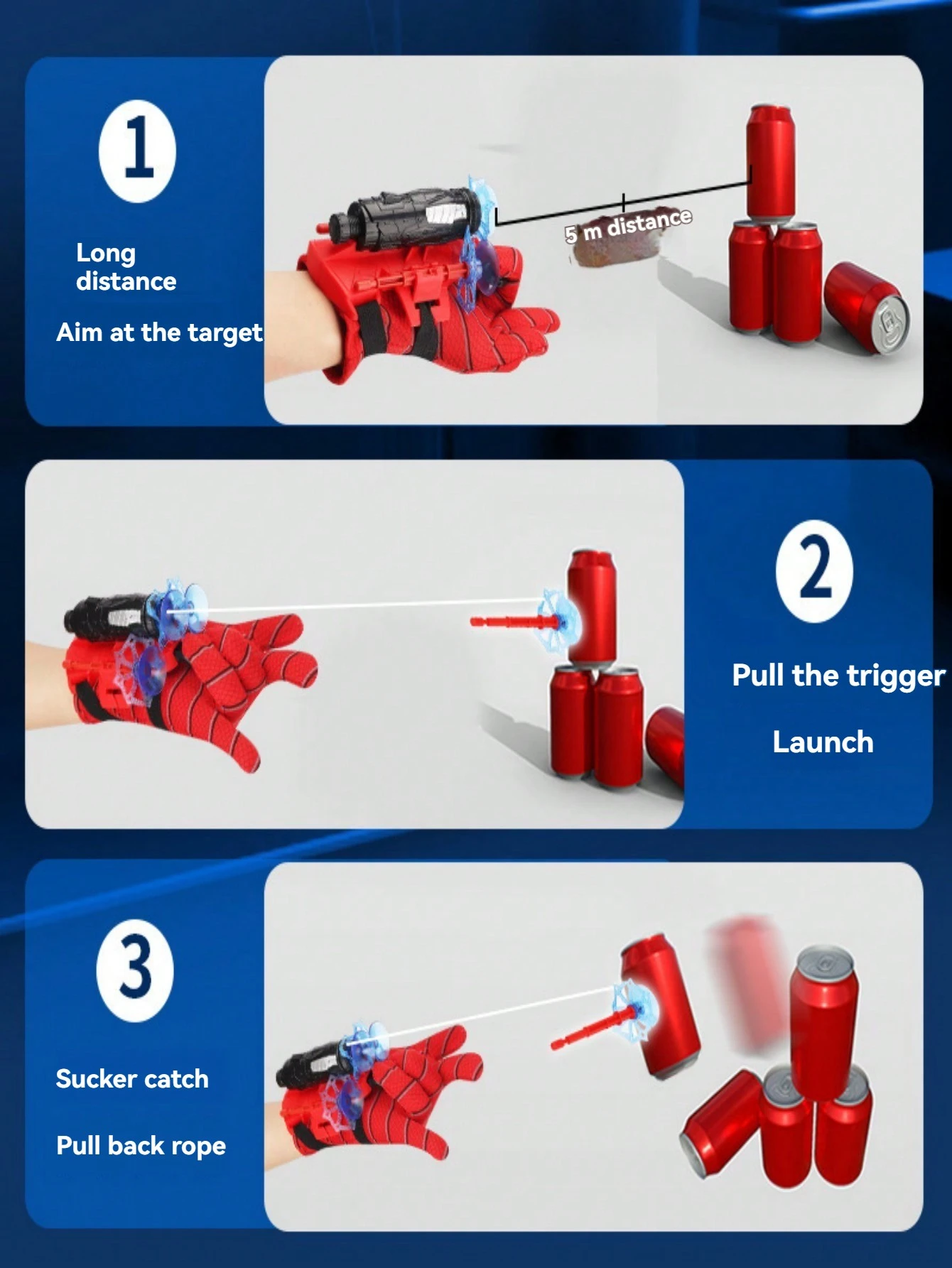 Toy Blaster Gun With Soft Bullets, Innovative Glove That Can Shoot ...
