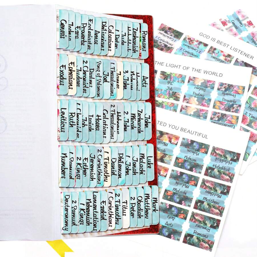 Pegatinas para Biblia, 75 pegatinas, pegatinas laminadas para Biblia ...