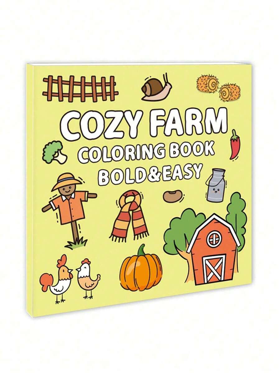 1 Cartoon Vegetable Farm Children's Painting Book Doodle Coloring Book ...