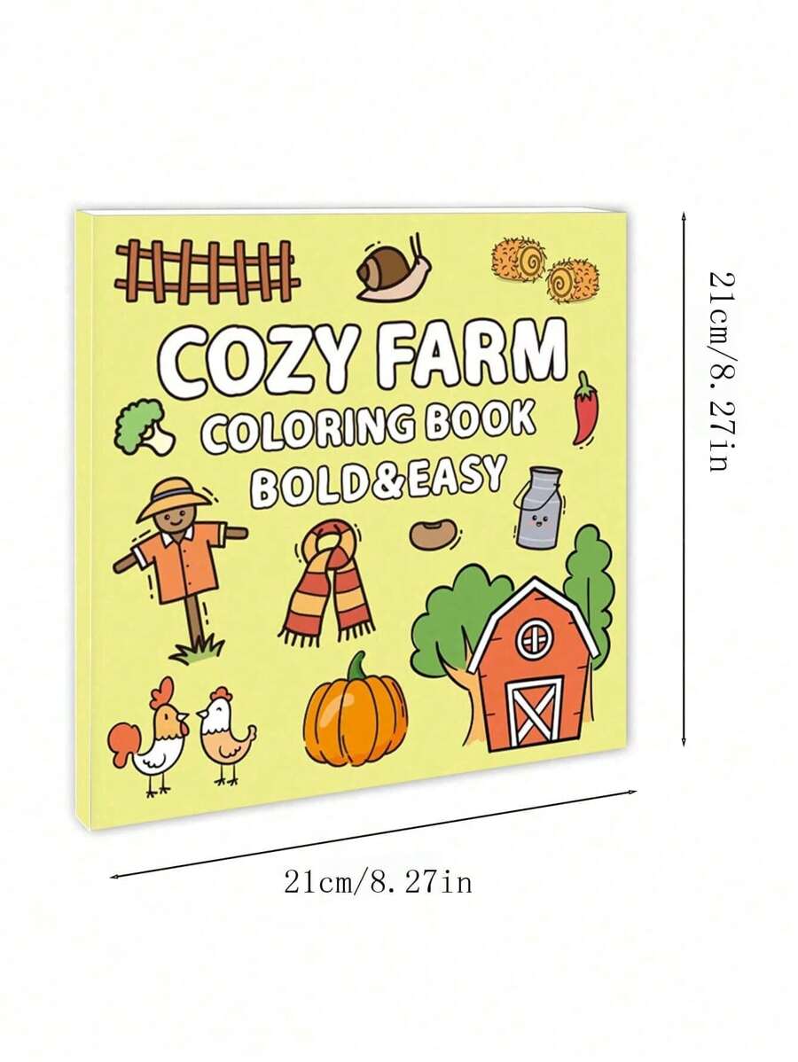 1 Cartoon Vegetable Farm Children's Painting Book Doodle Coloring Book ...