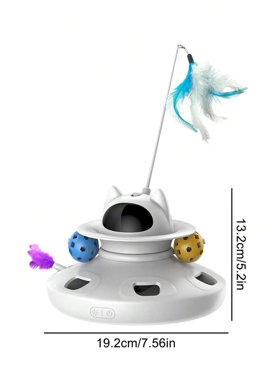 New Automatic Cat Toy Set - 4-In-1 Cat Teaser Wand, Electric Feather ...