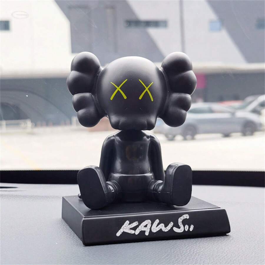 KAWS 1pc KAWS Doll XX Eyes Car Ornaments Cartoon Cowes Bobblehead Doll ...
