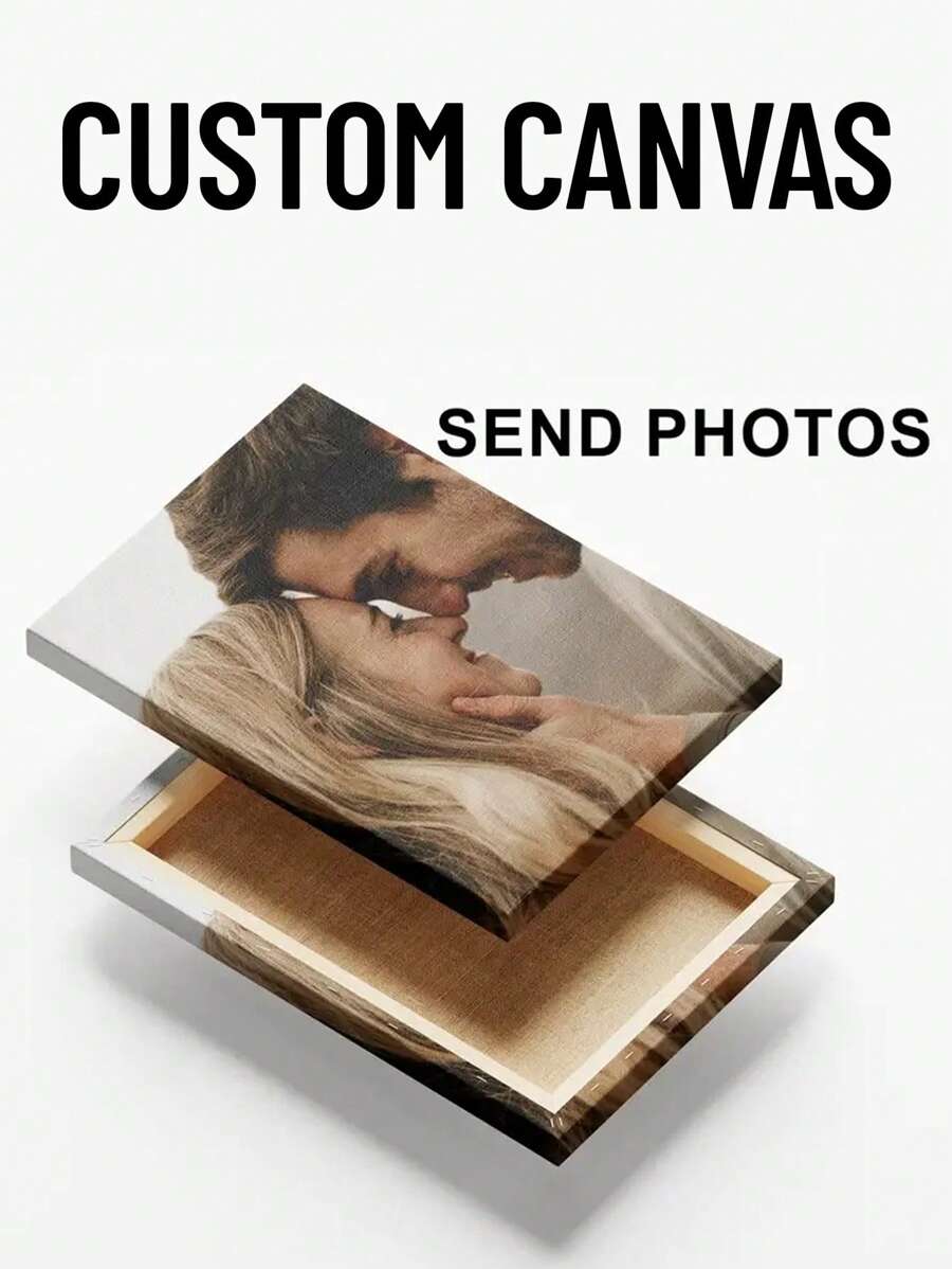 1pc Framed Custom Framed Photo Art With Wooden Frame And Canvas Print ...