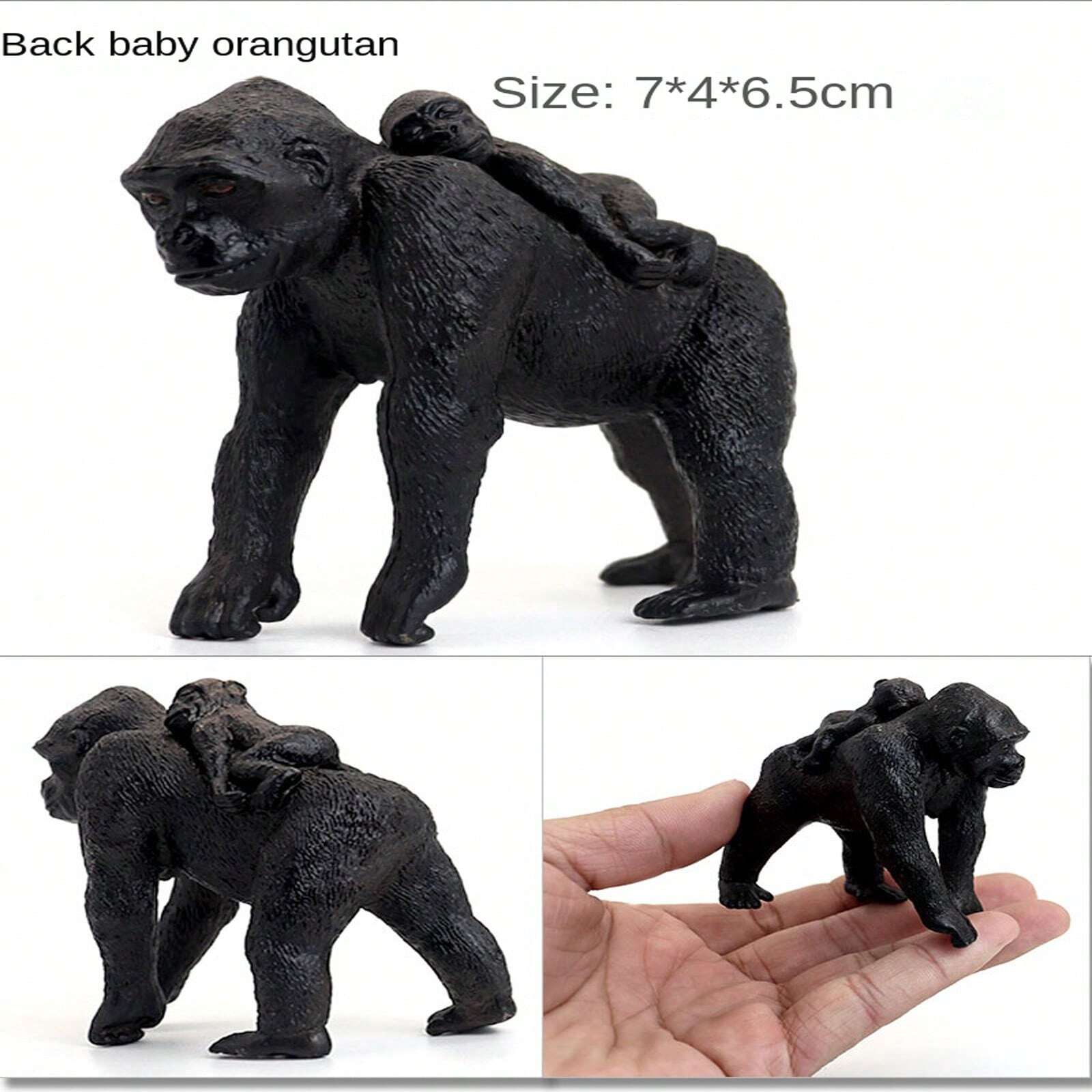 Realistic Simulation African Wild Animal Model Toys - Cute Gorilla ...