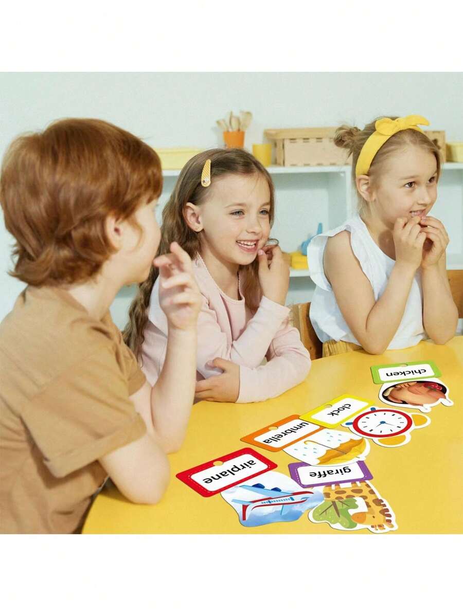 Toddler Flash Cards For 3-6 Years Old, Visual Word Game Learning Toys ...
