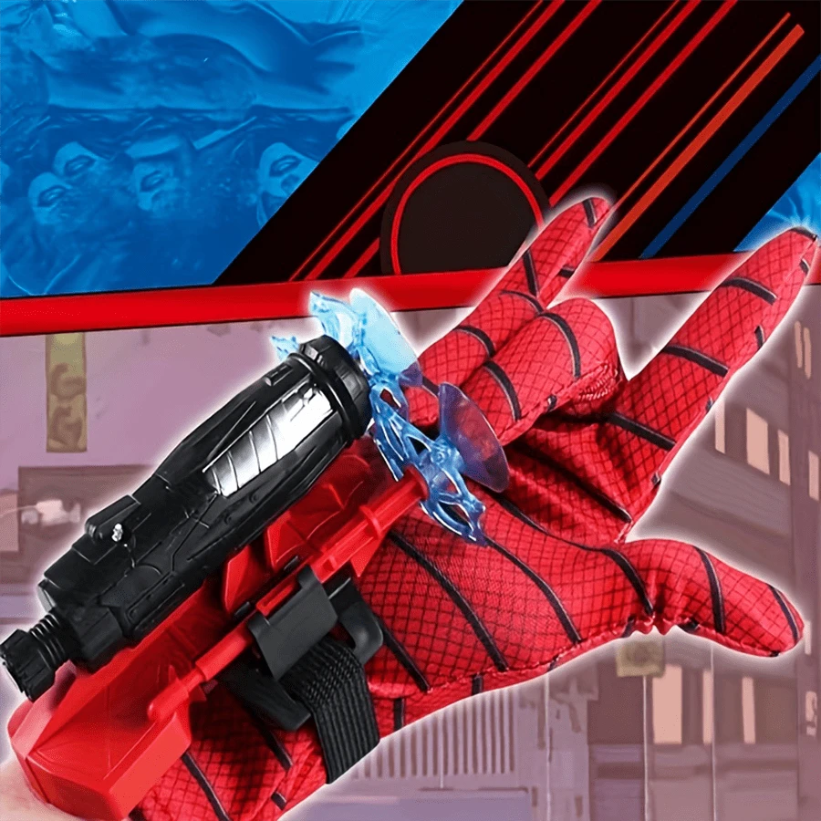 Spider Silk Launcher Spider Hero Silk Gloves Soft Bullet Gun Can Be ...