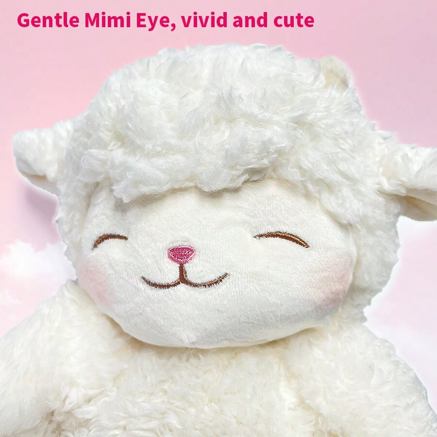Miniso MINISO Soft White Lamb Plush Doll - Cozy And Huggable Stuffed Animal - Ideal For Ladies ...