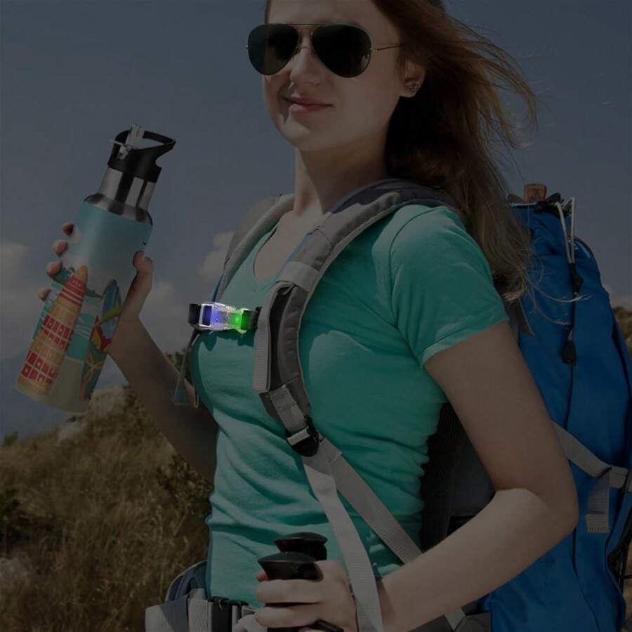 Light Up Backpack Chest Strap, LED Quick Release BuckleBackpack Chest ...