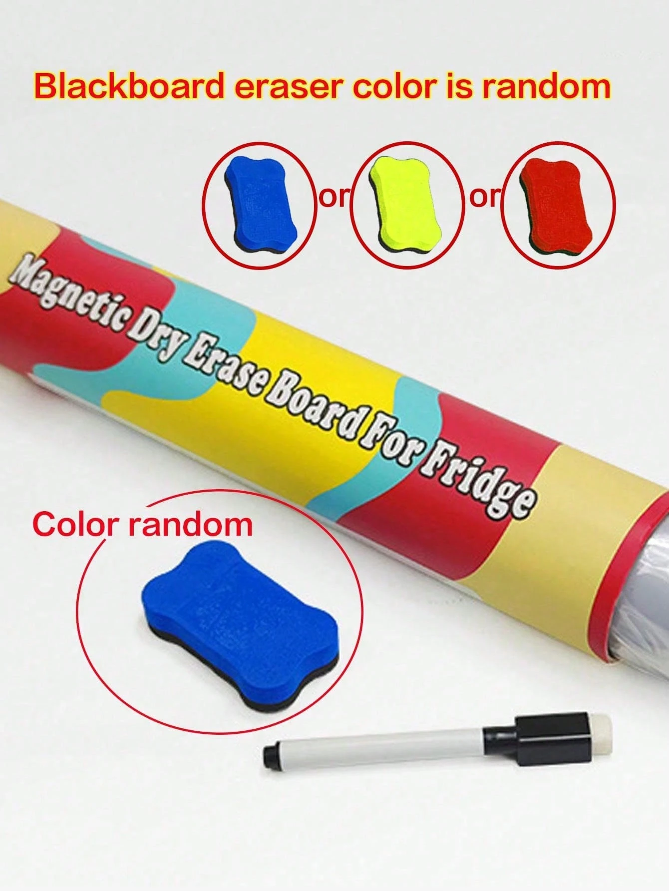 Magnetic Whiteboard Fridge Magnets, Erasable Note Board, Memo Writing ...