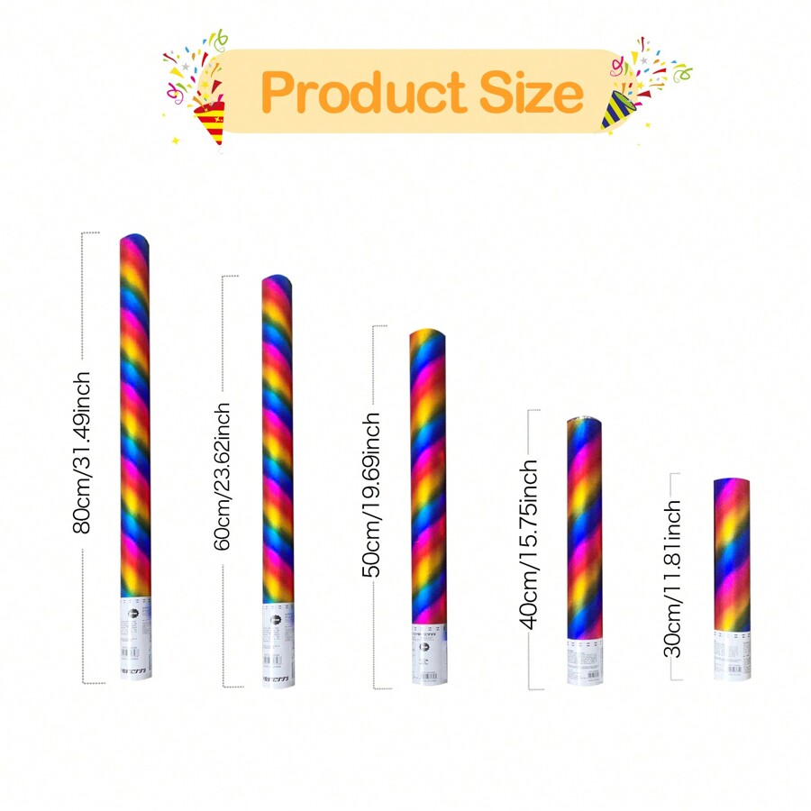 1 Piece Mini Confetti Shooter Handheld Do-It-Yourself Spring Loaded ...