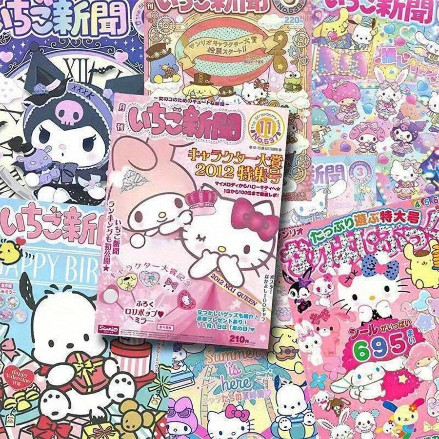 Sanrio Sanrio 24pcs Hello Kitty Poster Set - Anime Themed Wall Art For ...