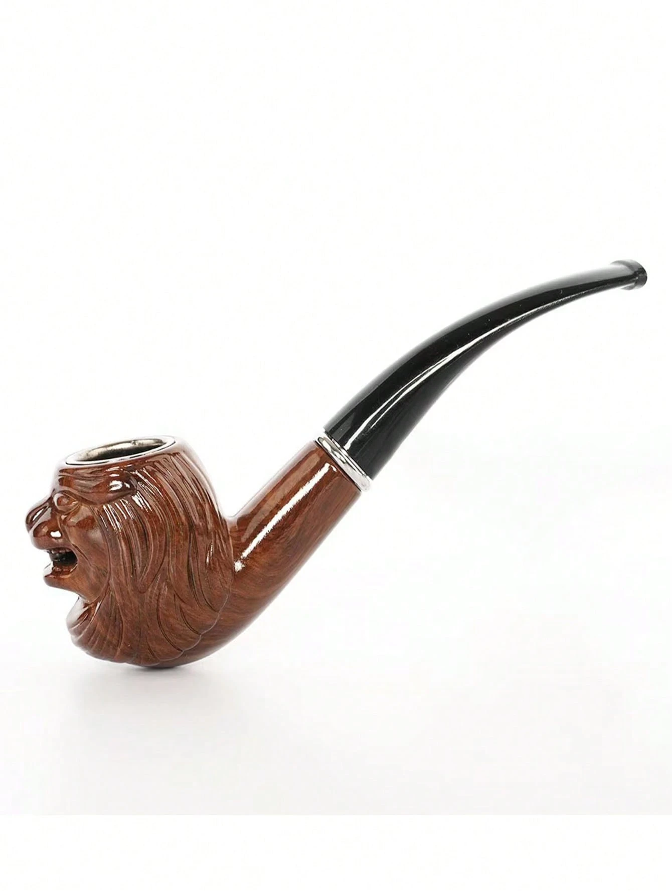 1pc KENAN Carved Resin Lion Head Pipe Bakelite Men's Detachable Special ...